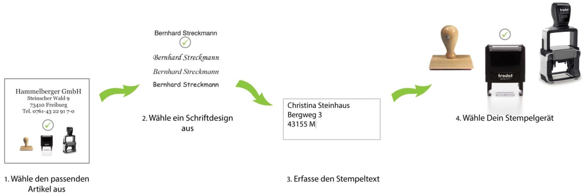 Stempel endlich einfach bestellen